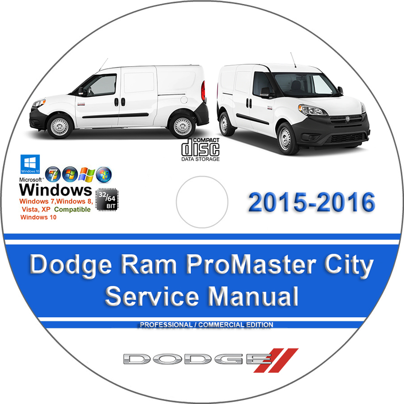 Dodge Ram ProMaster City 2015 2016 Factory Service Repair Manual ...