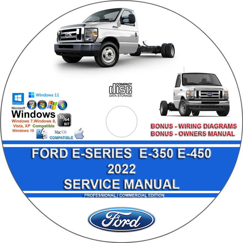 Ford E Series E350 E450 2022 Factory Workshop Service Repair Manual + Wiring Diagrams | Manuals ...