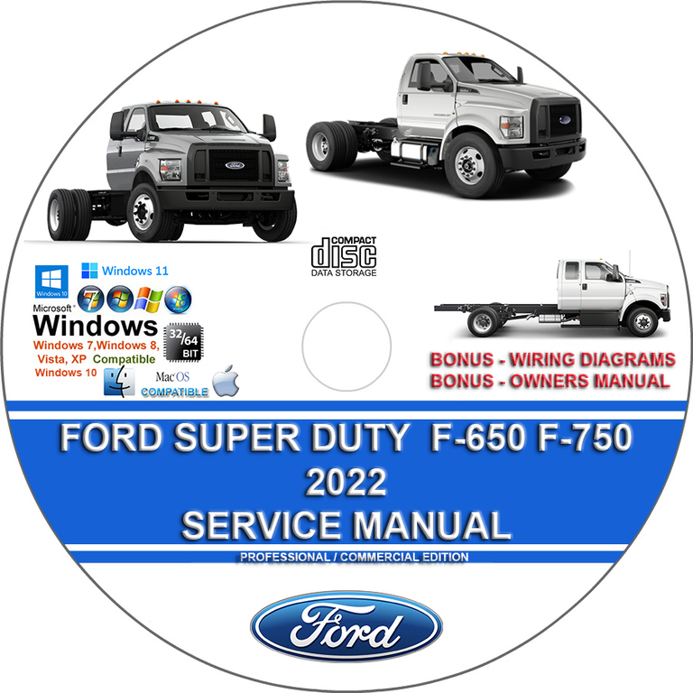 Ford F650 F750 Super Duty 2022 Factory Workshop Service Repair Manual ...