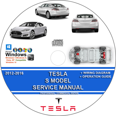 TESLA S Model 2012 2013 2014 2015 2016 Factory Service Repair Manual ...