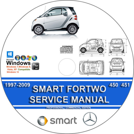 Smart Fortwo 450 451 Factory Service Repair Manual 1997 1998 1999 2000 ...
