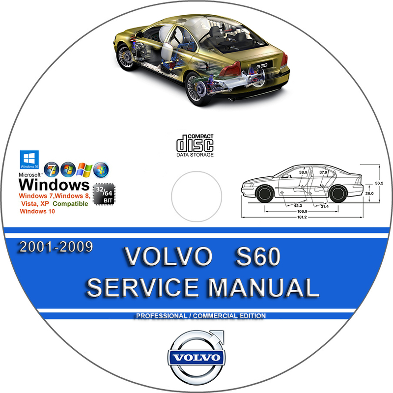 Volvo S60 2001 2002 2003 2004 2005 2006 2007 2008 2009 Factory Service ...